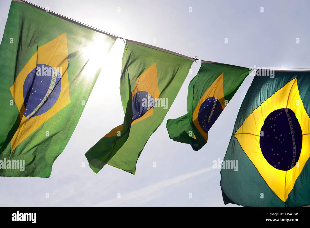 Flags of Brazil Stock Photo - Alamy