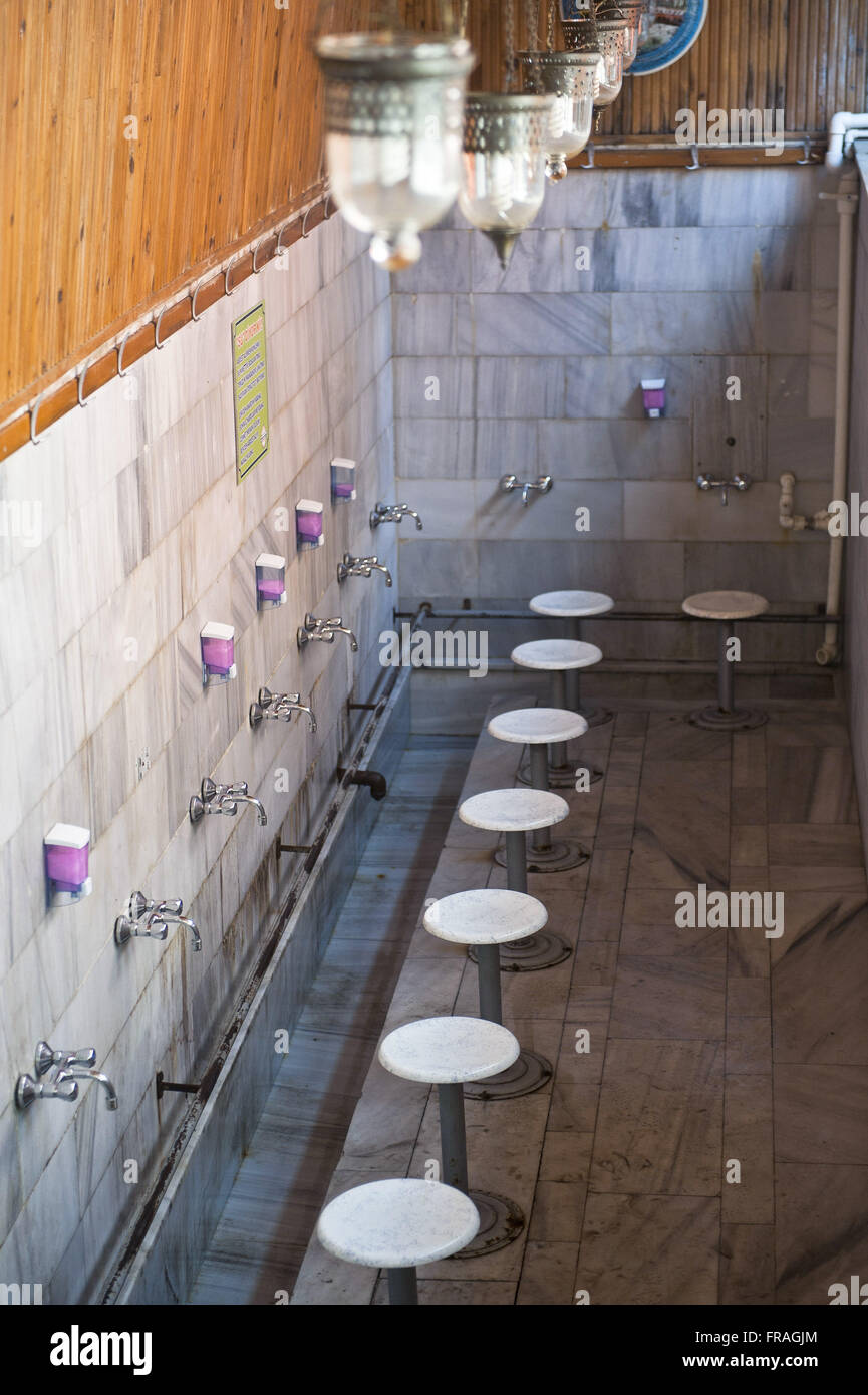 area reserved for ablutions at the entrance to the mosque - ritual ...