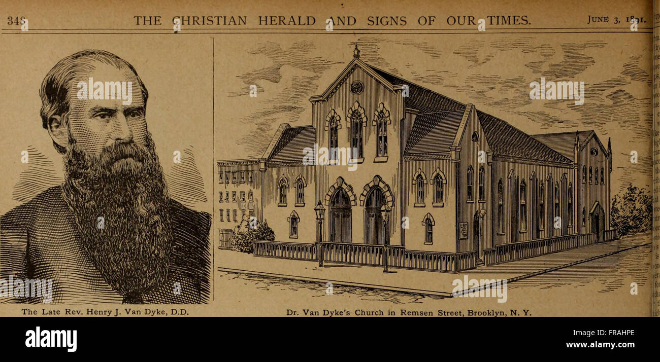 Christian herald and signs of our times (1891 Stock Photo - Alamy