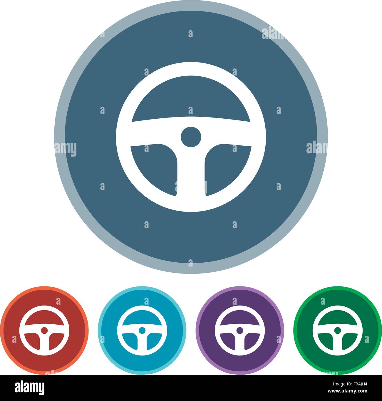 icons steering wheel Stock Vector Image & Art - Alamy