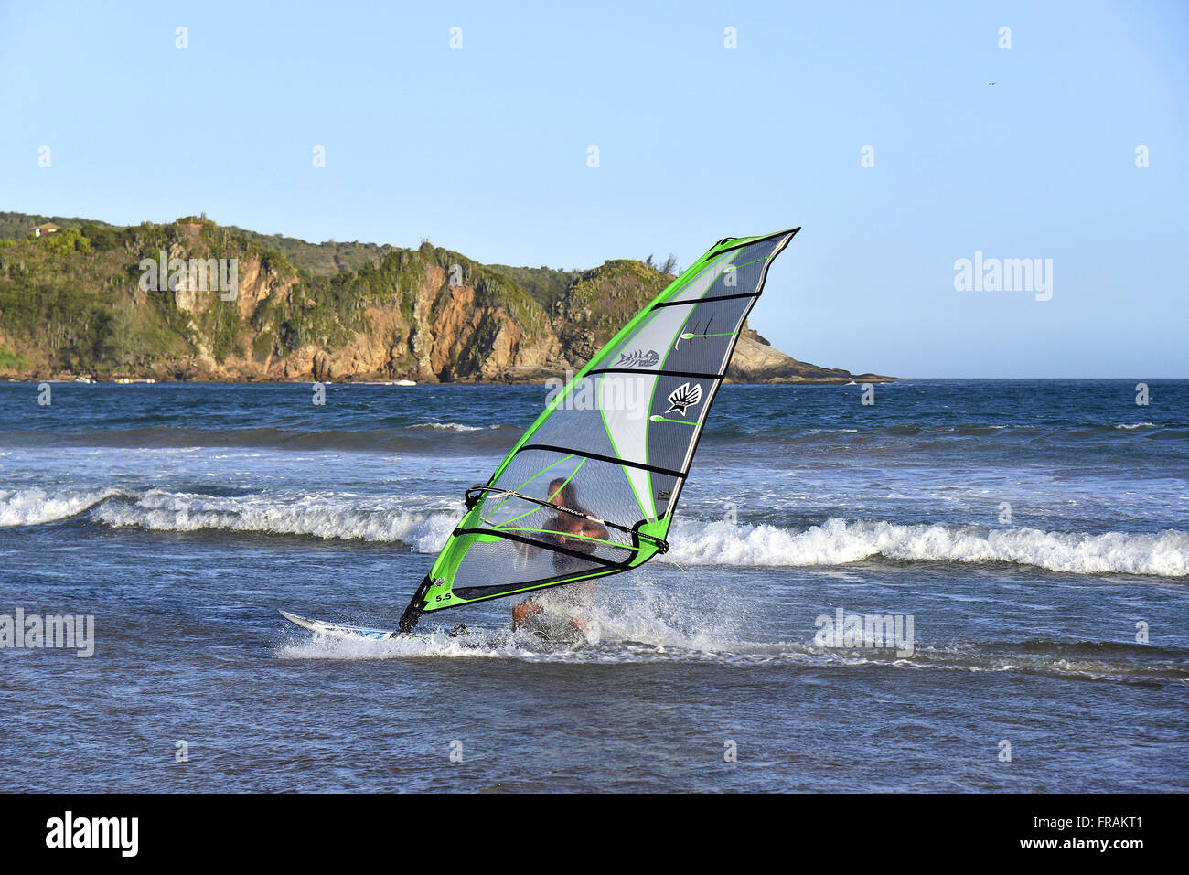 Windsurfing practice in Geribá Beach in Armação dos Búzios - Lakes ...
