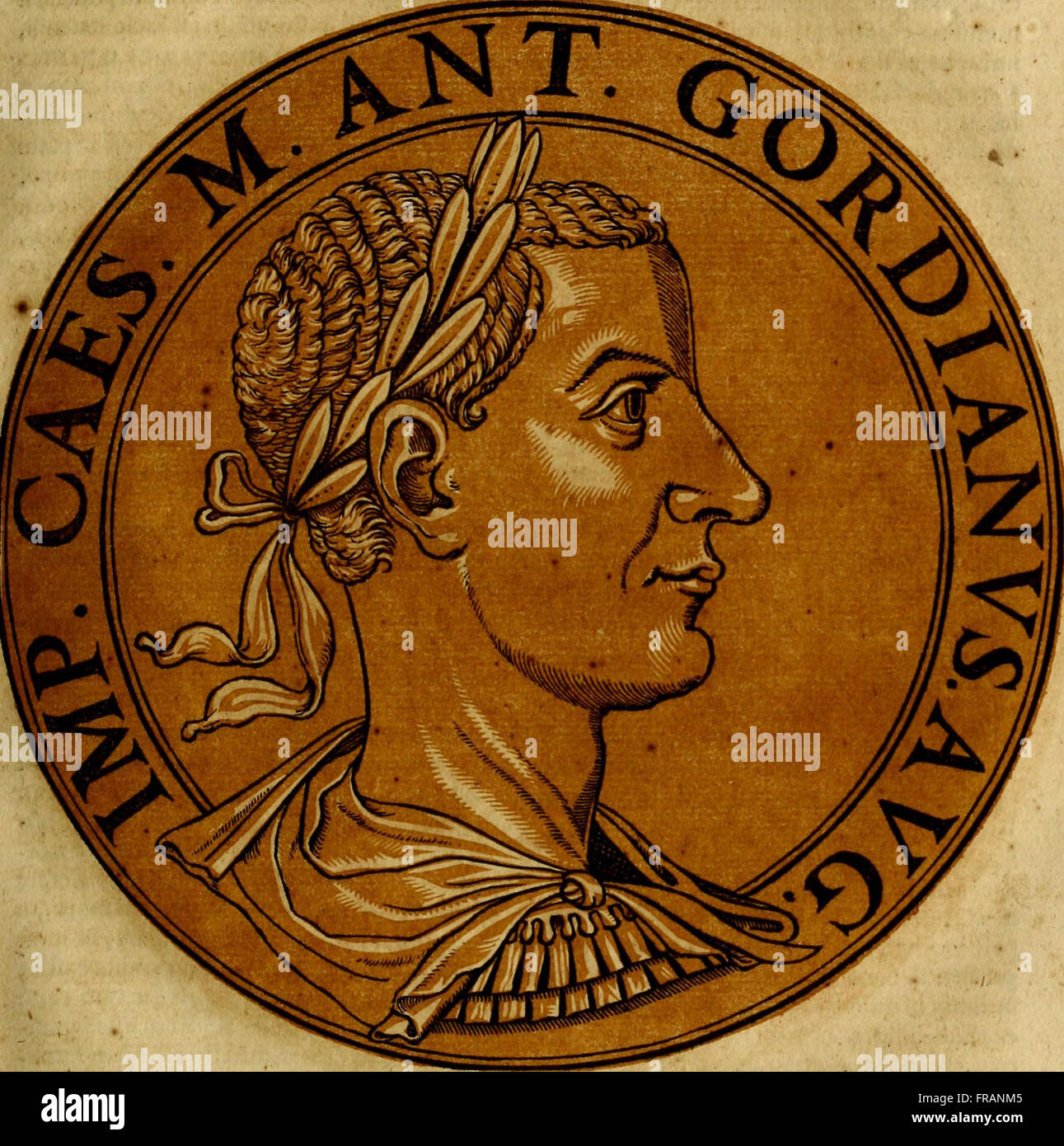 A 1645 work featuring detailed illustrations of Roman emperors based on ...