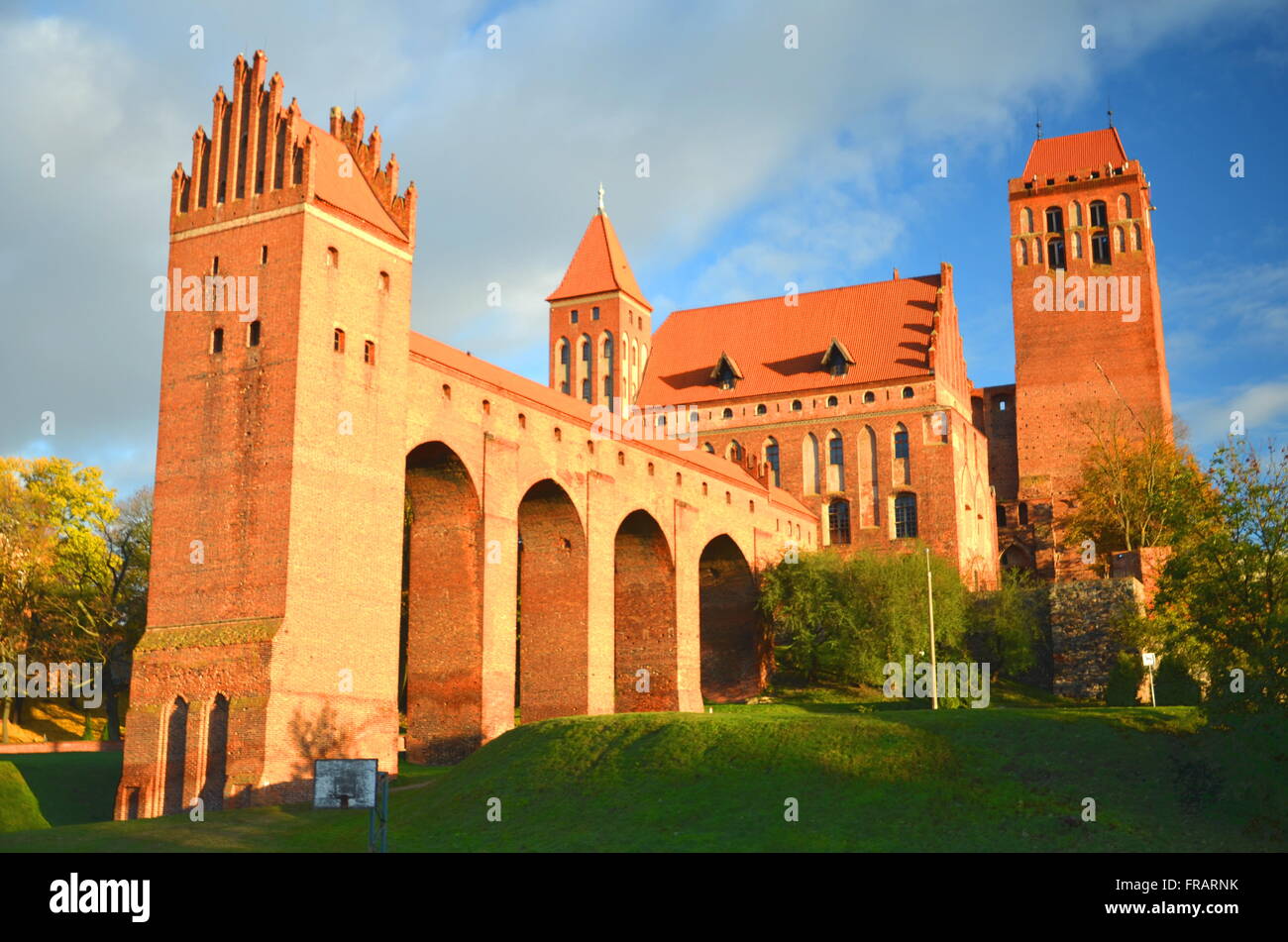 Picturesque view of Kwidzyn cathedral in Pomerania region, Poland Stock ...