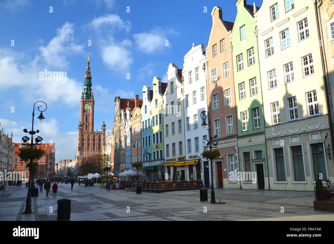 The Long Square in Gdansk, Poland Stock Photo - Alamy