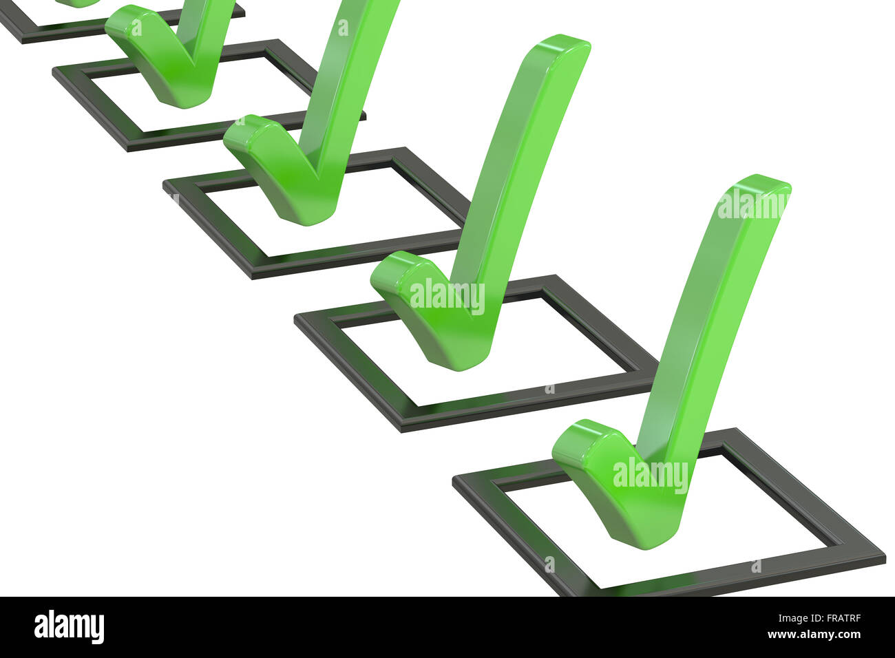 Checklist 3D isolated on white background Stock Photo - Alamy