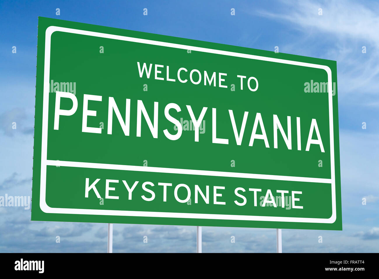 Pennsylvania welcome sign hi-res stock photography and images - Alamy