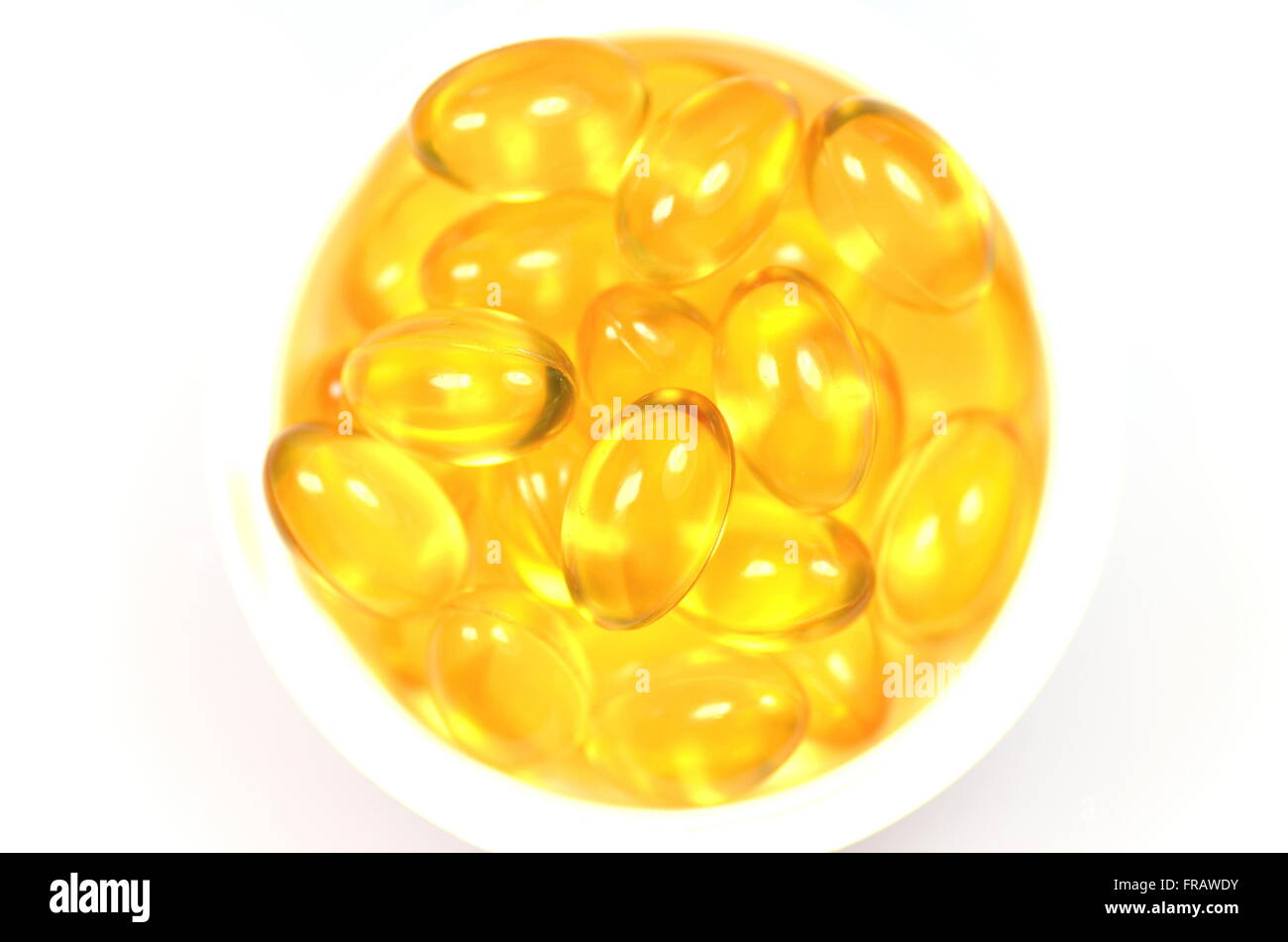 Fish oil capsules in Cut Out Stock Images & Pictures - Alamy