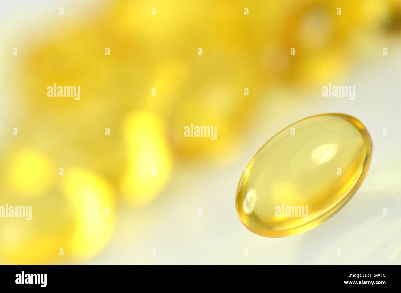 fish oil capsules Stock Photo - Alamy