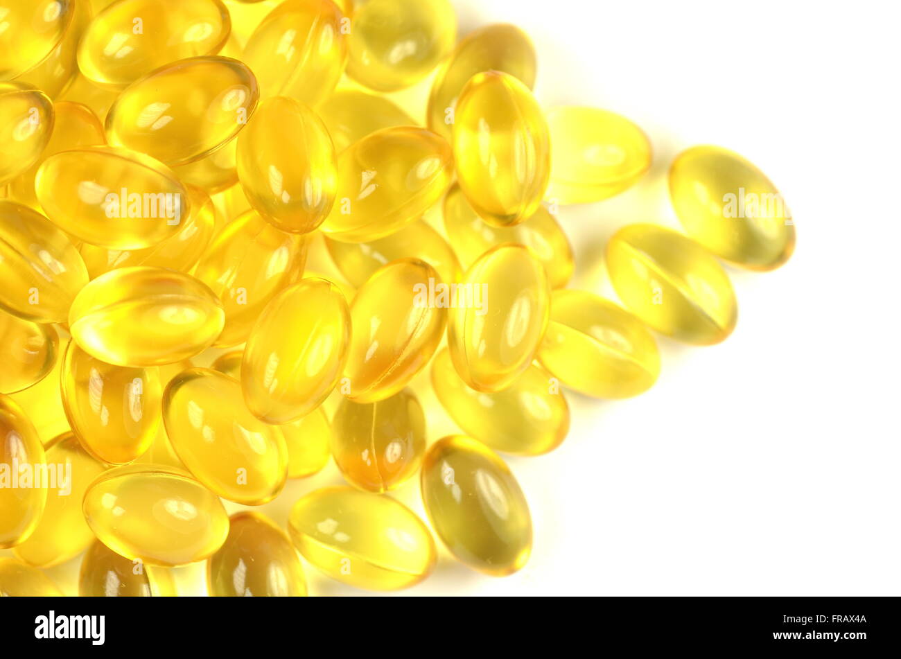 fish oil capsules Stock Photo - Alamy