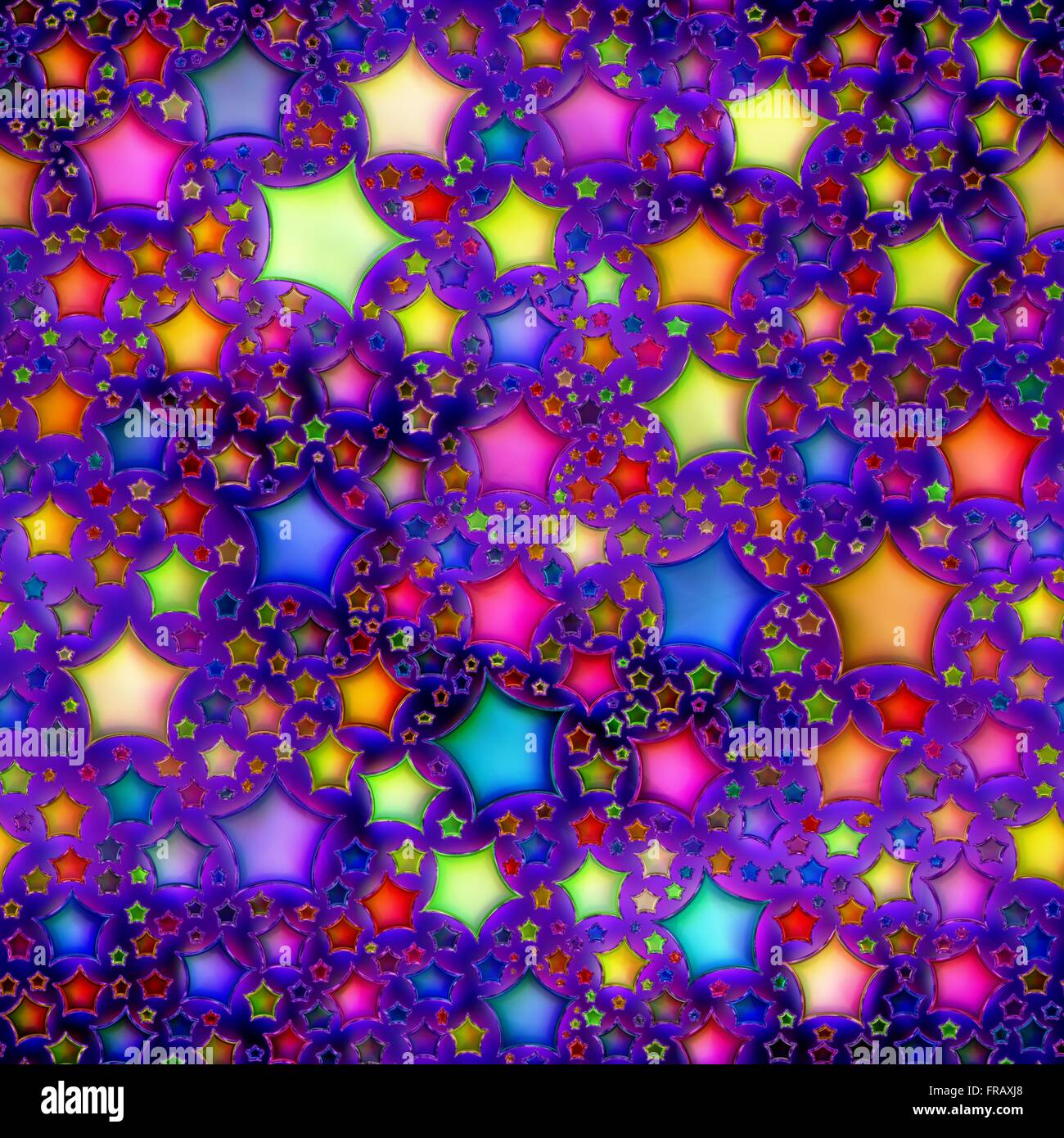 Seamless texture of abstract bright shiny colorful stars Stock Photo ...
