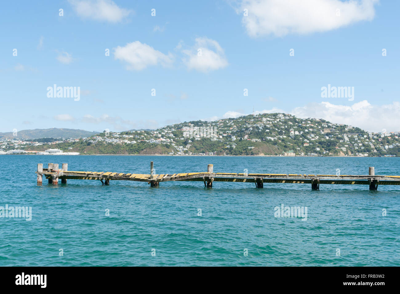 Picturesque old pier Shelly Bay Road Wellington Stock Photo - Alamy