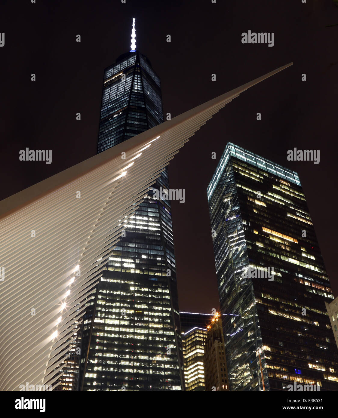 Oculus transportation hub at One World Trade Center at the 9/11 ...