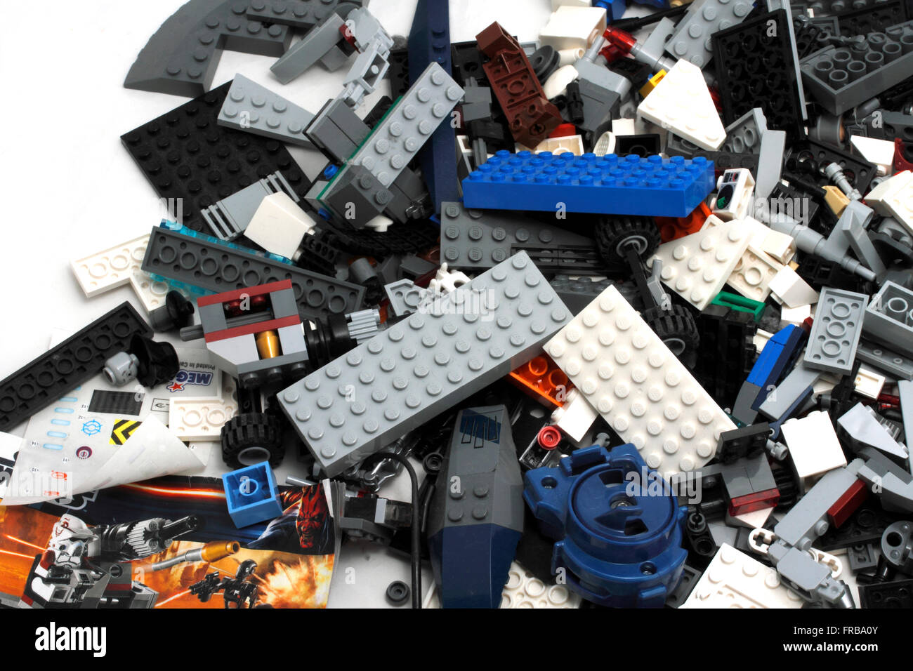 a large pile of Star Wars theme based Lego Stock Photo - Alamy