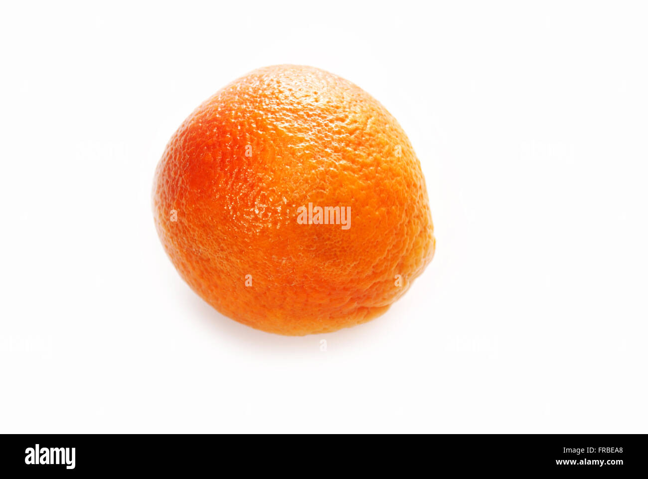 Whole Blood Orange Isolated on White Stock Photo - Alamy