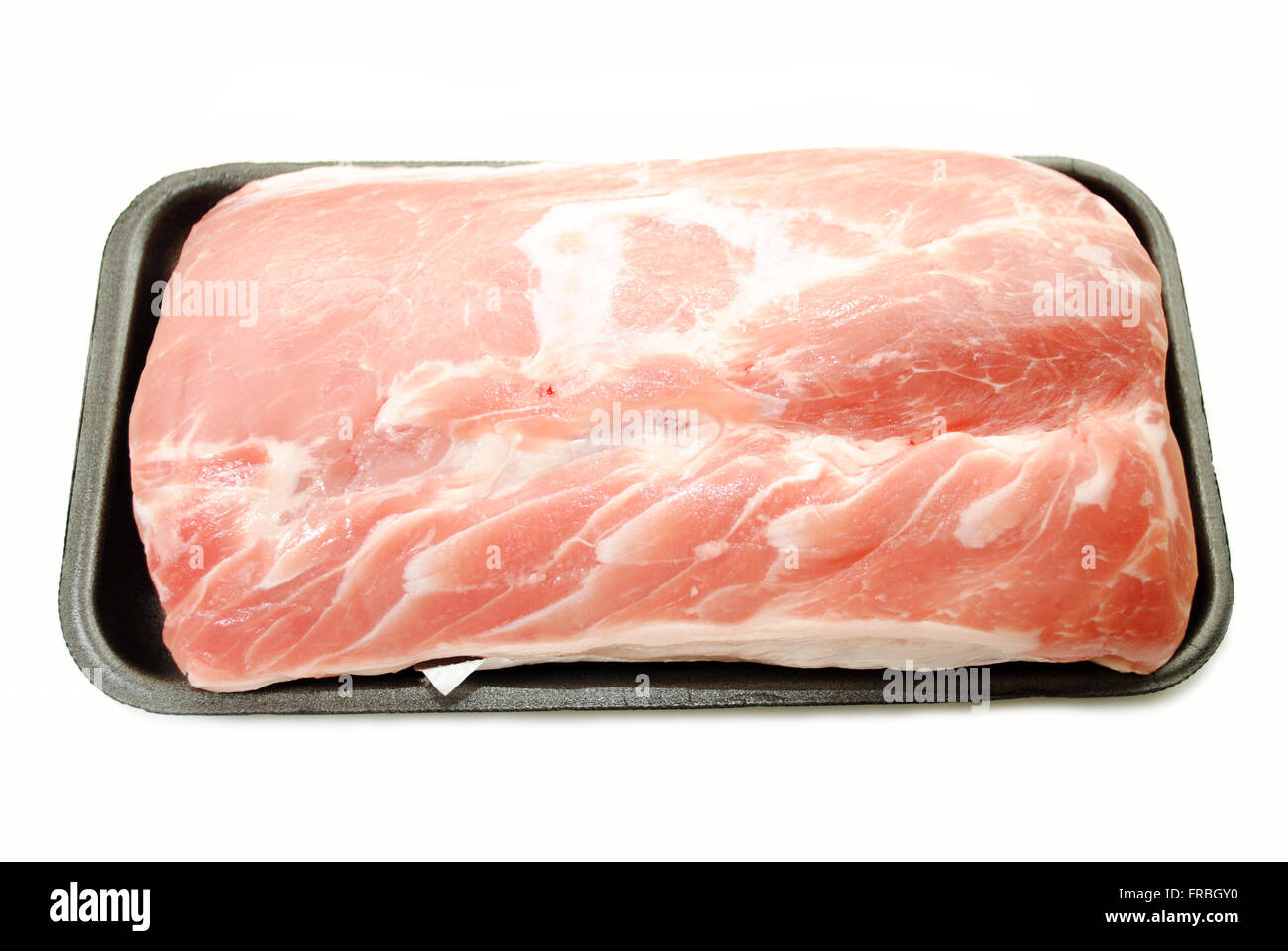 Whole Lean Pork Roast On a Butcher Package Stock Photo - Alamy