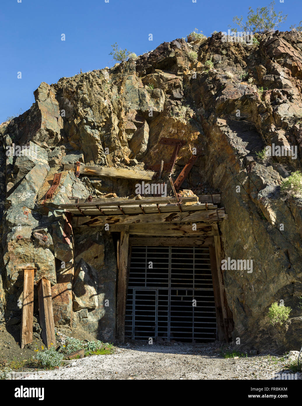 Grantham Talc Mine site in Warm Springs Canyon, Death Valley National ...