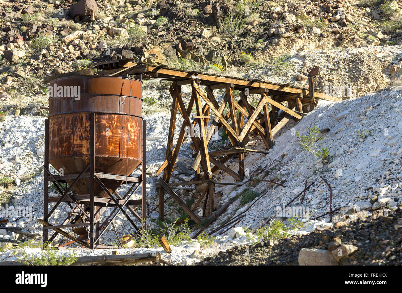 Grantham Talc Mine site in Warm Springs Canyon, Death Valley National ...