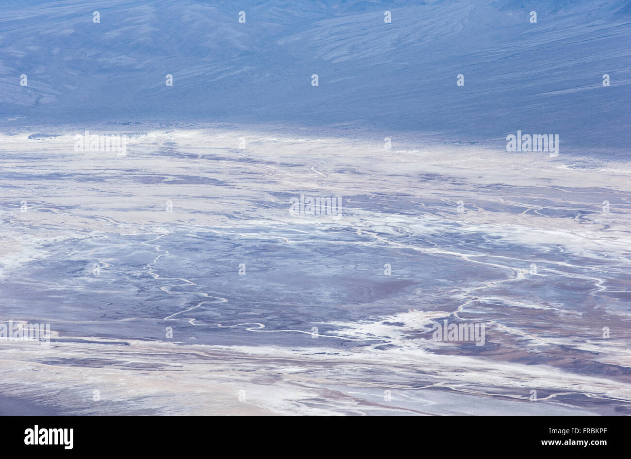 Aerial view of Badwater Basin from Dante's View in Death Valley ...