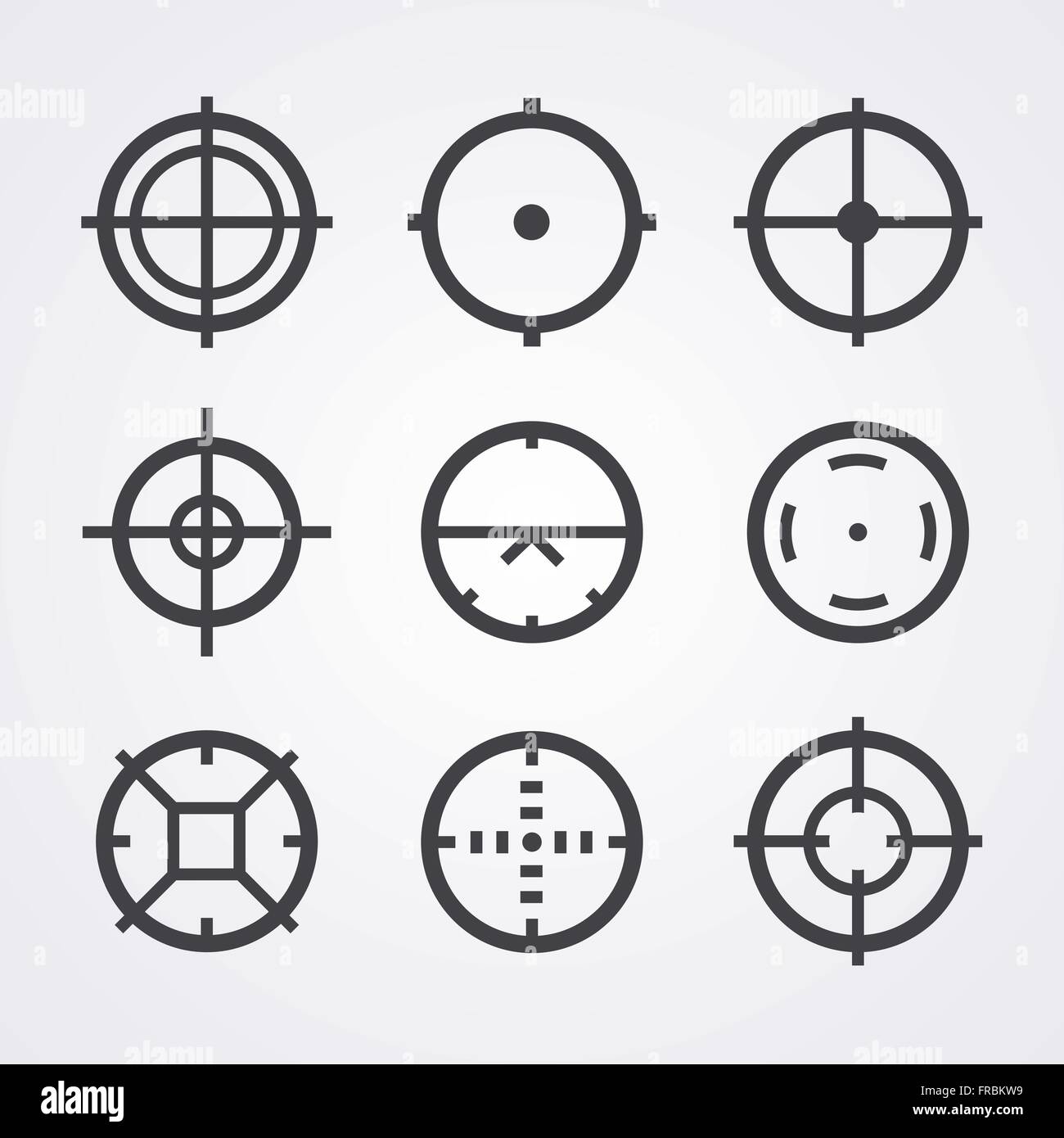 Crosshair set hi-res stock photography and images - Alamy