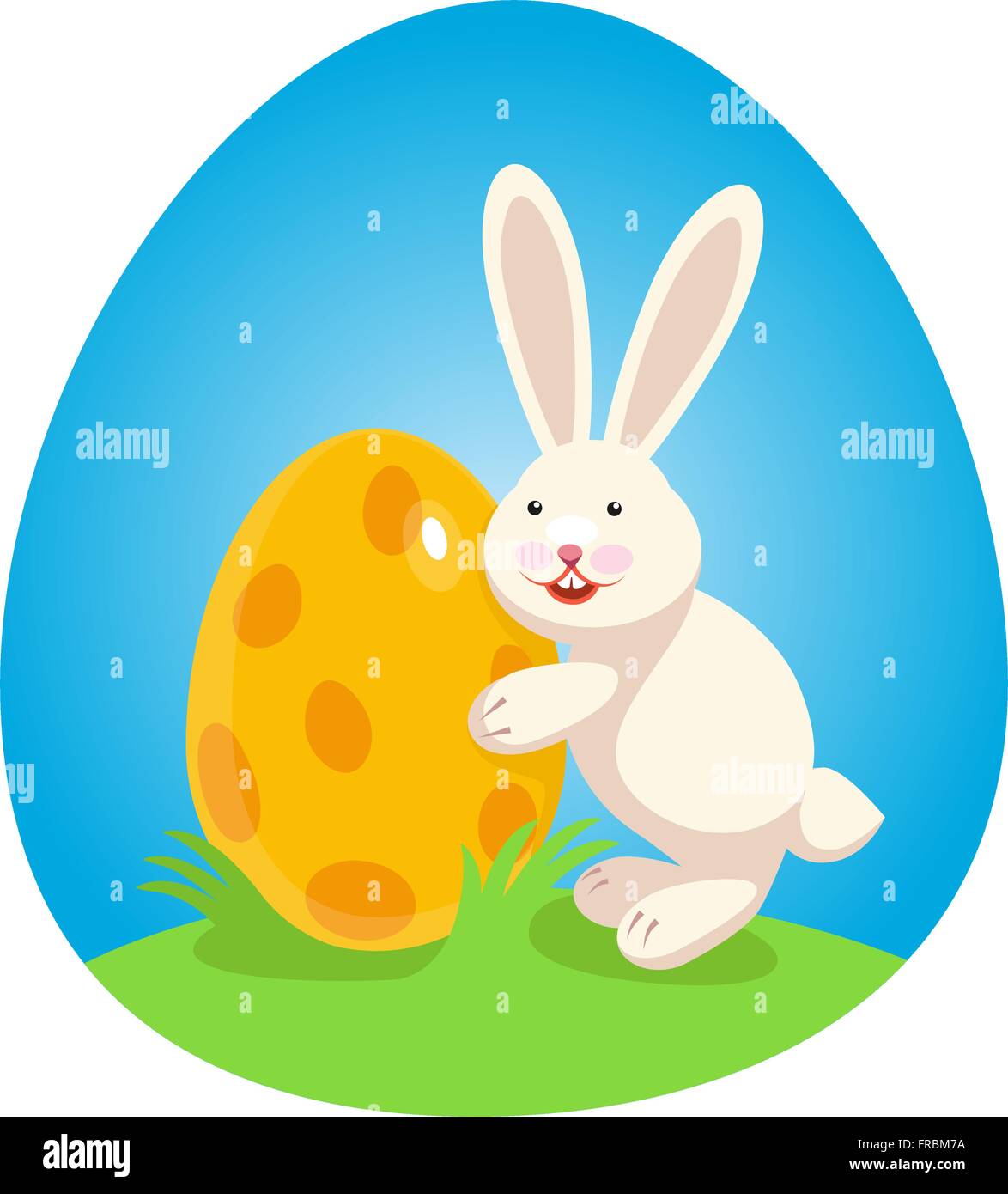 Easter bunny big white sign hi-res stock photography and images - Alamy