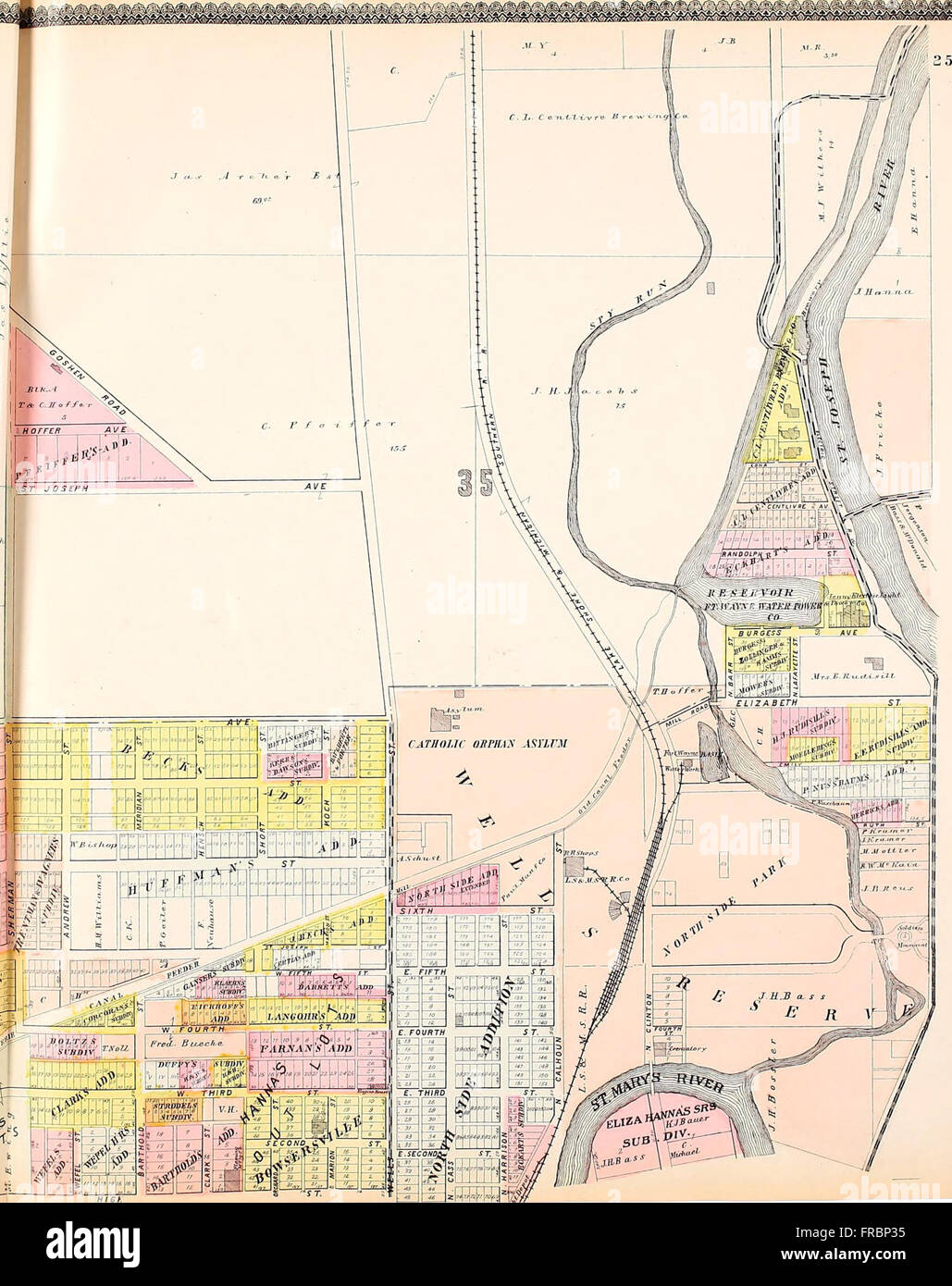 Allen county map hi-res stock photography and images - Alamy