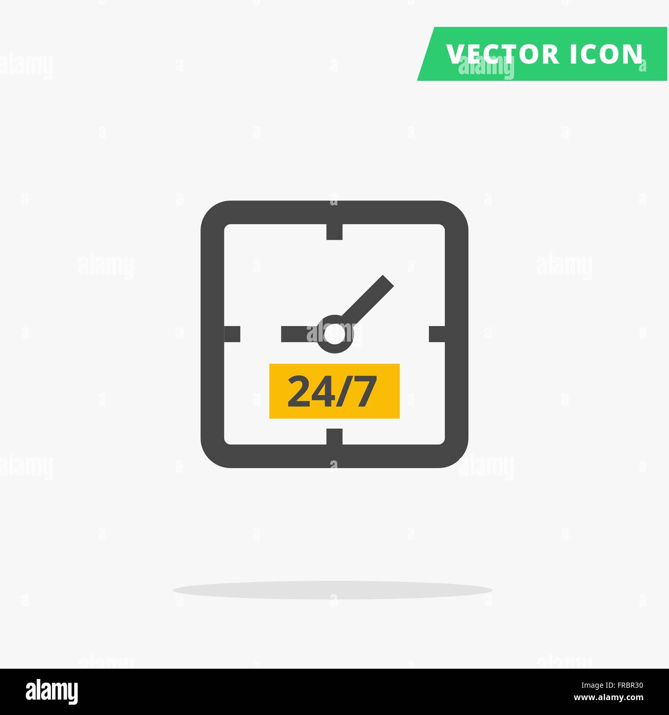 square clock time sign Stock Vector Image & Art - Alamy