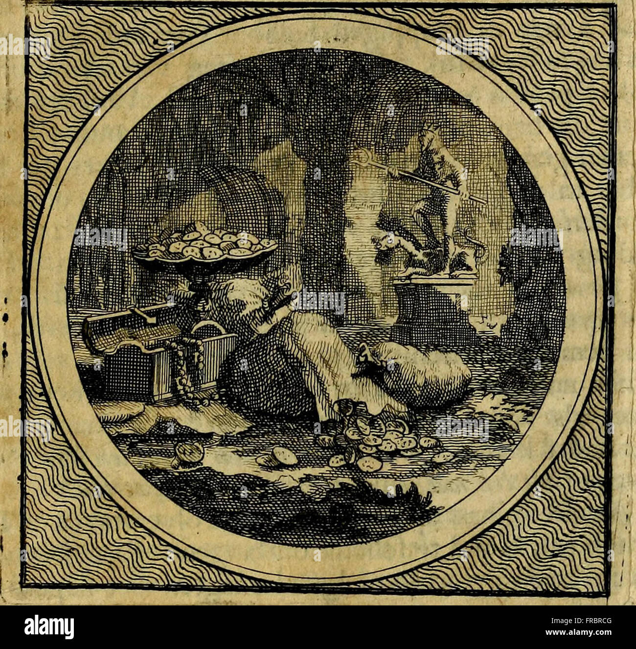 A 1723 Dutch work, ‘Stichtelyke Zinnebeelden’, presents moral ...