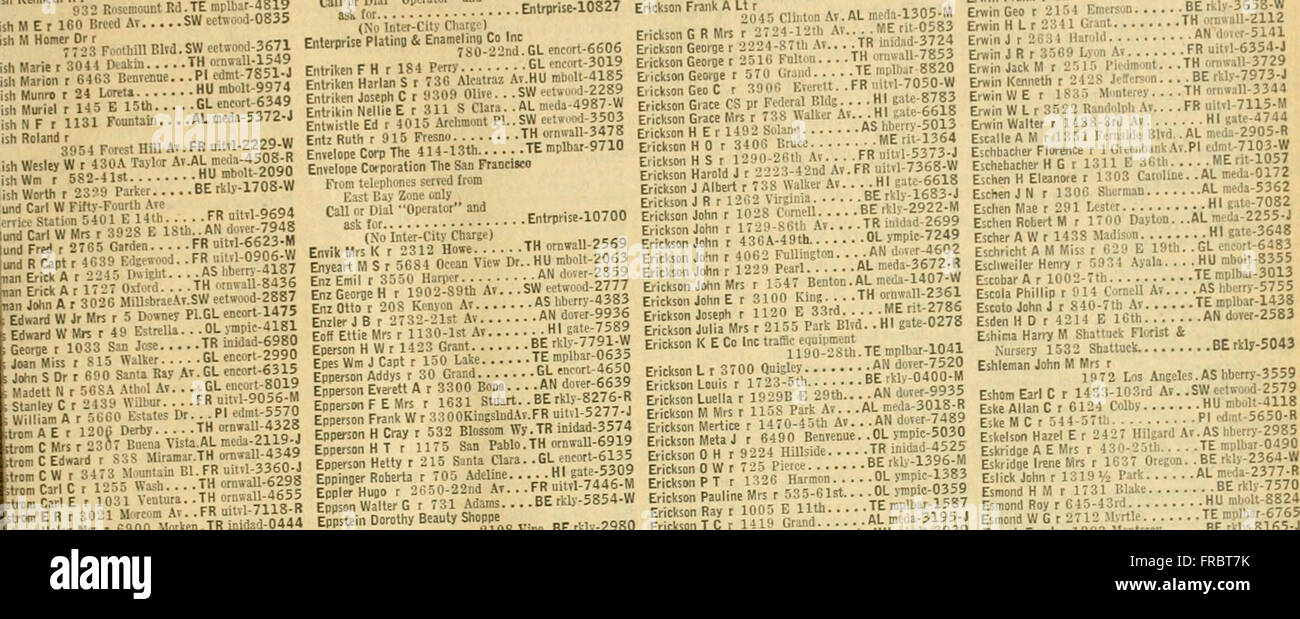 This 1917 telephone directory provides listings for residents and ...