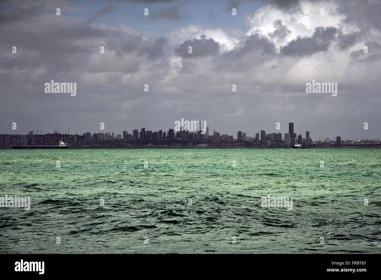 View of the city from the sea Stock Photo - Alamy