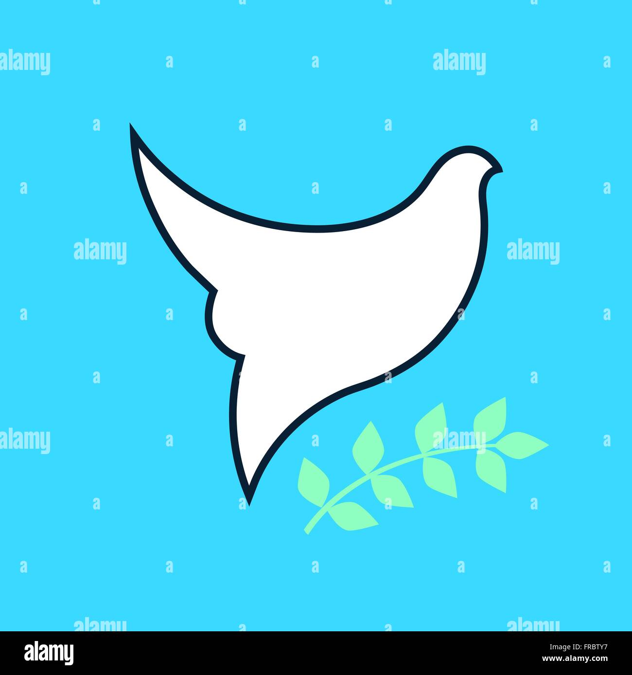 Dove vector abstract sign Stock Vector Image & Art - Alamy