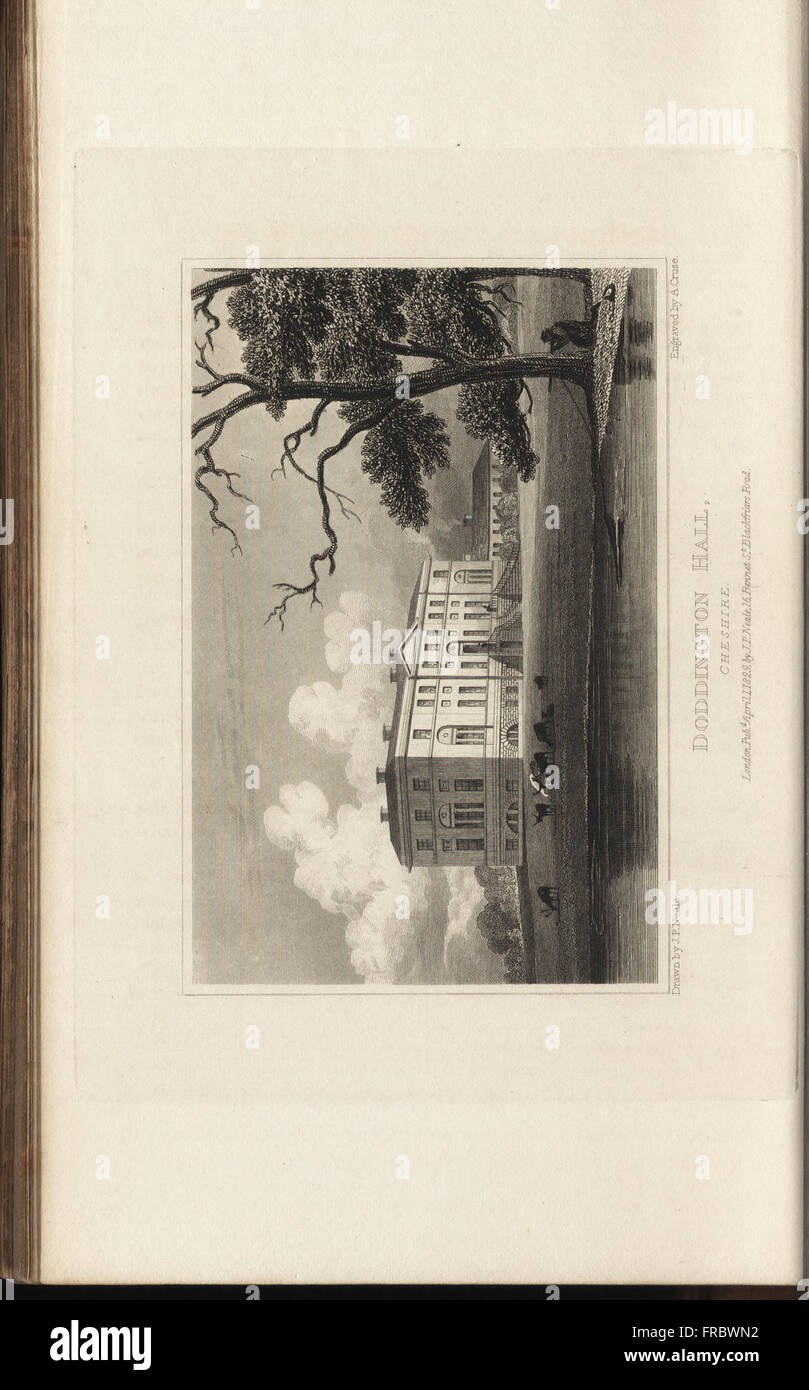 This 1824 work presents architectural views of the estates and homes of ...