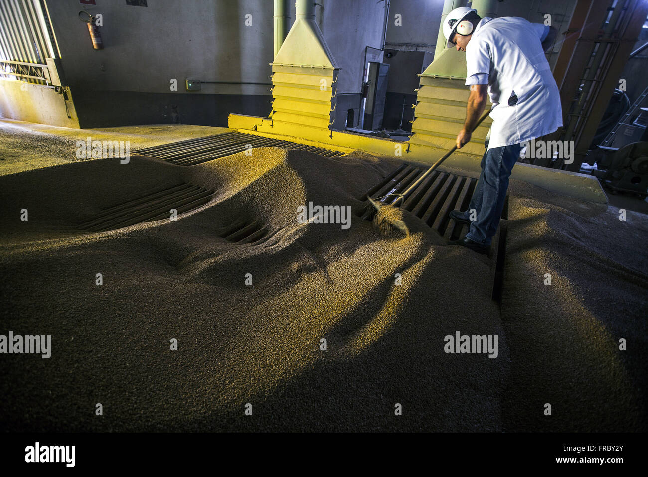 Inside View mill and flour industry Stock Photo - Alamy