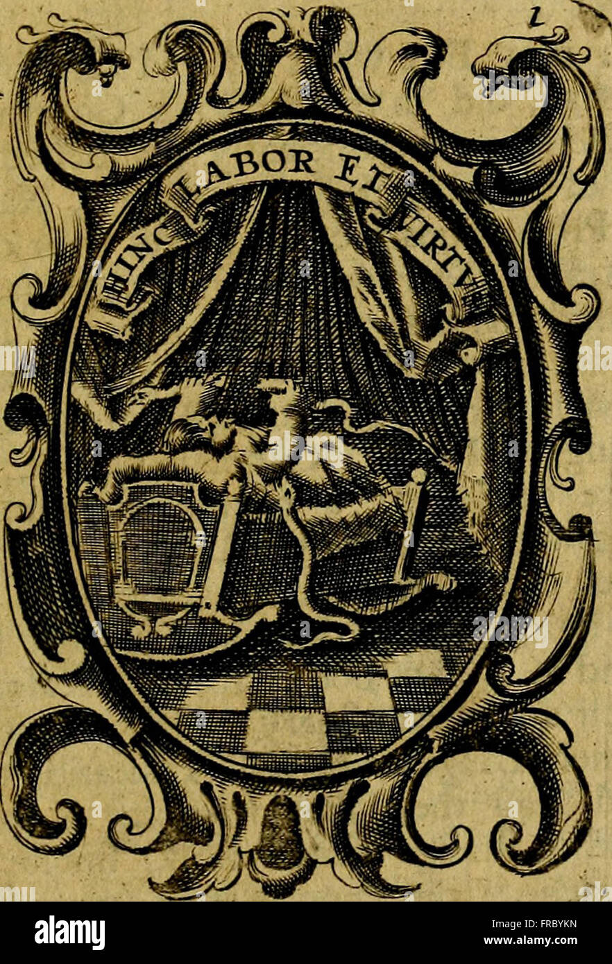 This 1700 work presents a collection of emblems symbolizing the virtues ...