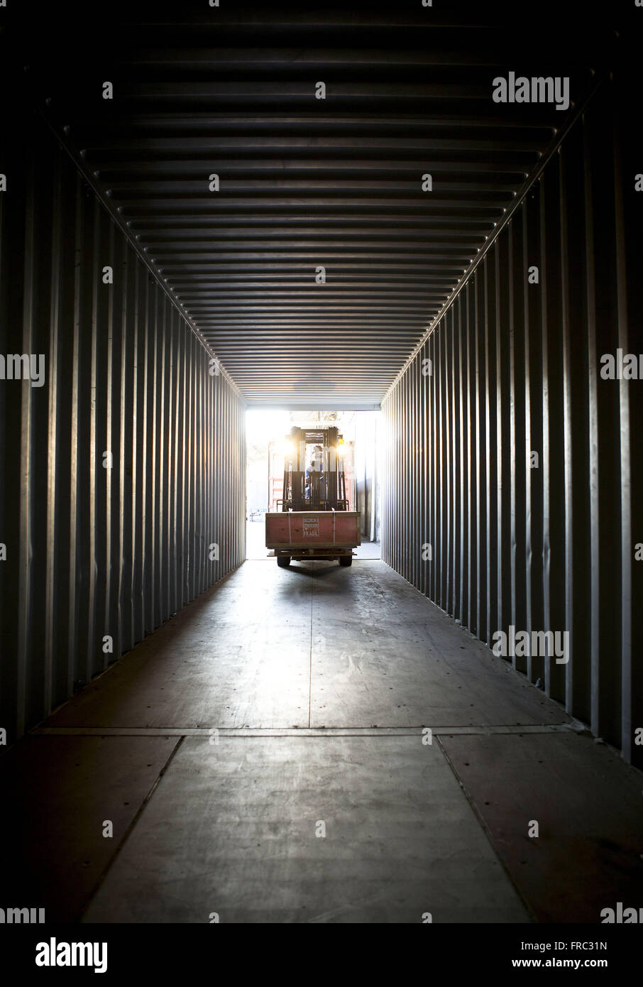 Vehicle Loading container terminal in Santo Cristo - Port of Rio de ...