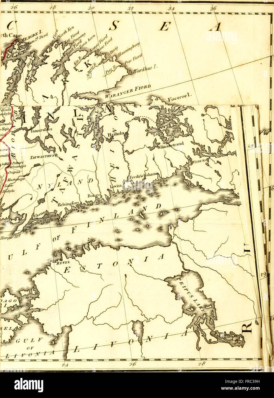 Map of old finland borders hi-res stock photography and images - Alamy
