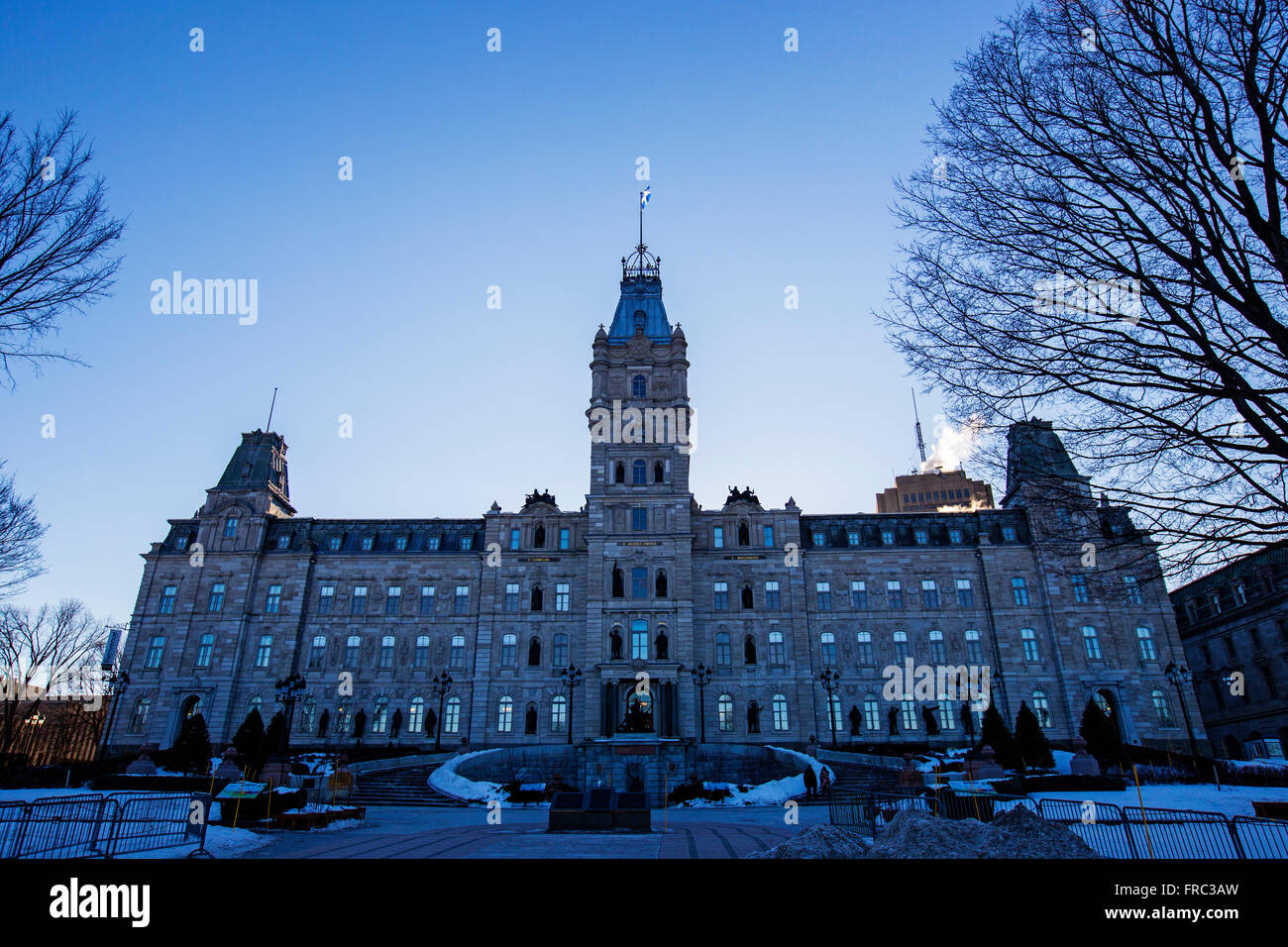 Quebec city Parliament building in winter Stock Photo - Alamy