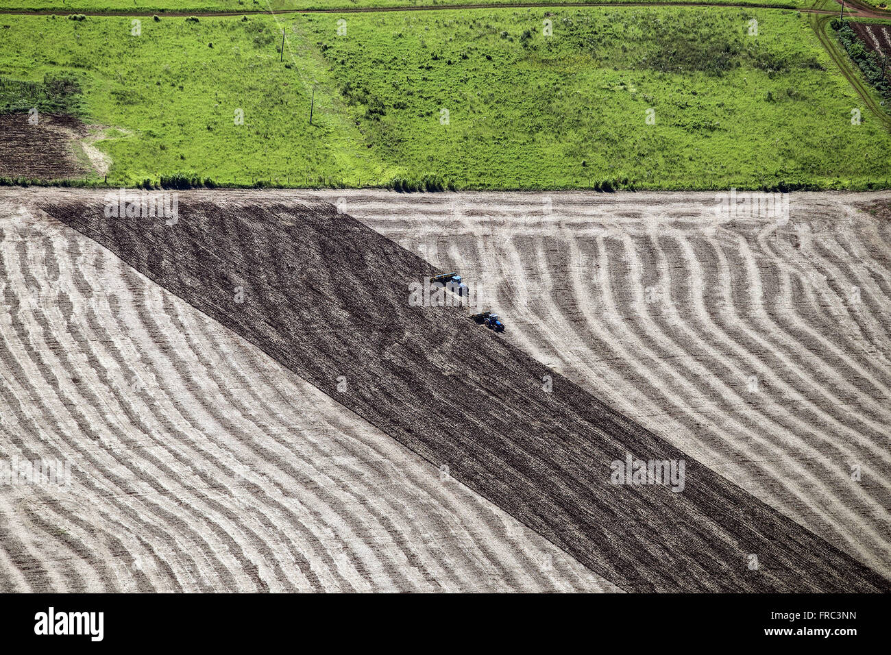 Aerial view of no-till corn Stock Photo - Alamy