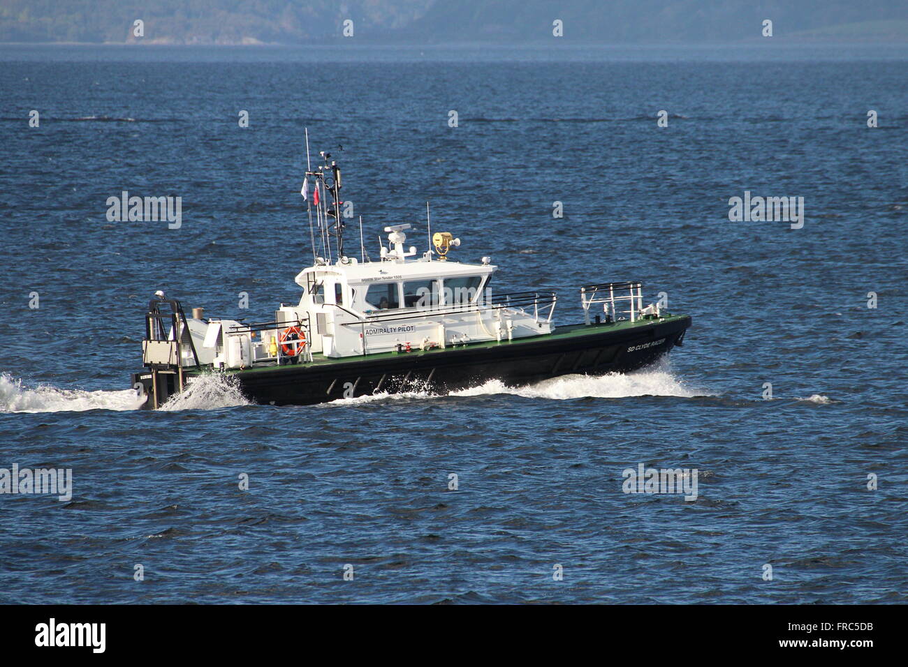 SD Clyde Racer, an admiralty pilot boat based on the Clyde, passes ...