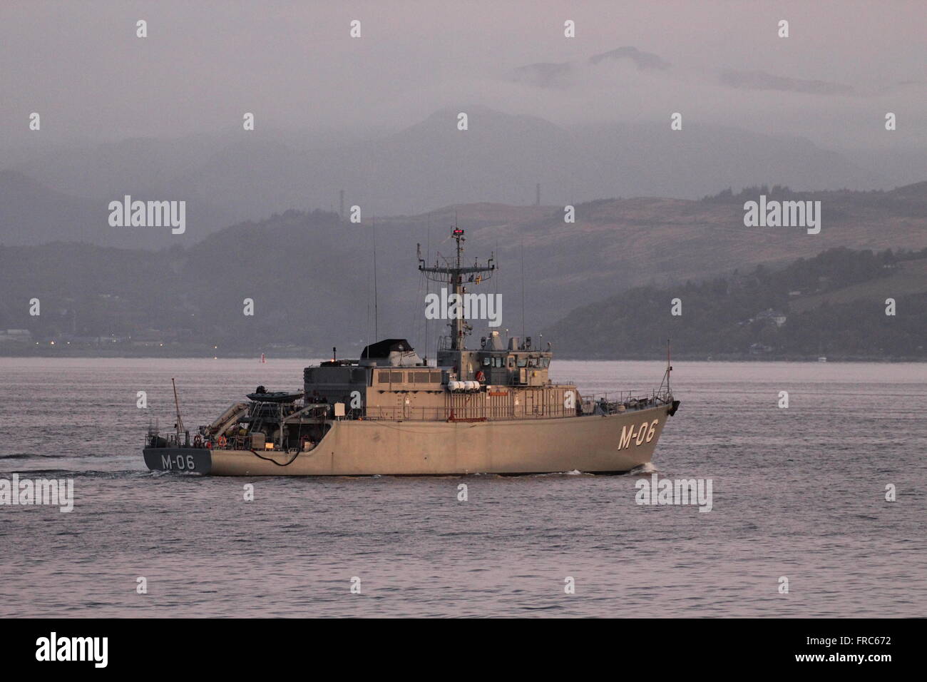 LVNS Talivaldis (M-06), an Alkmaar-class (Tripartite) minehunter of the ...
