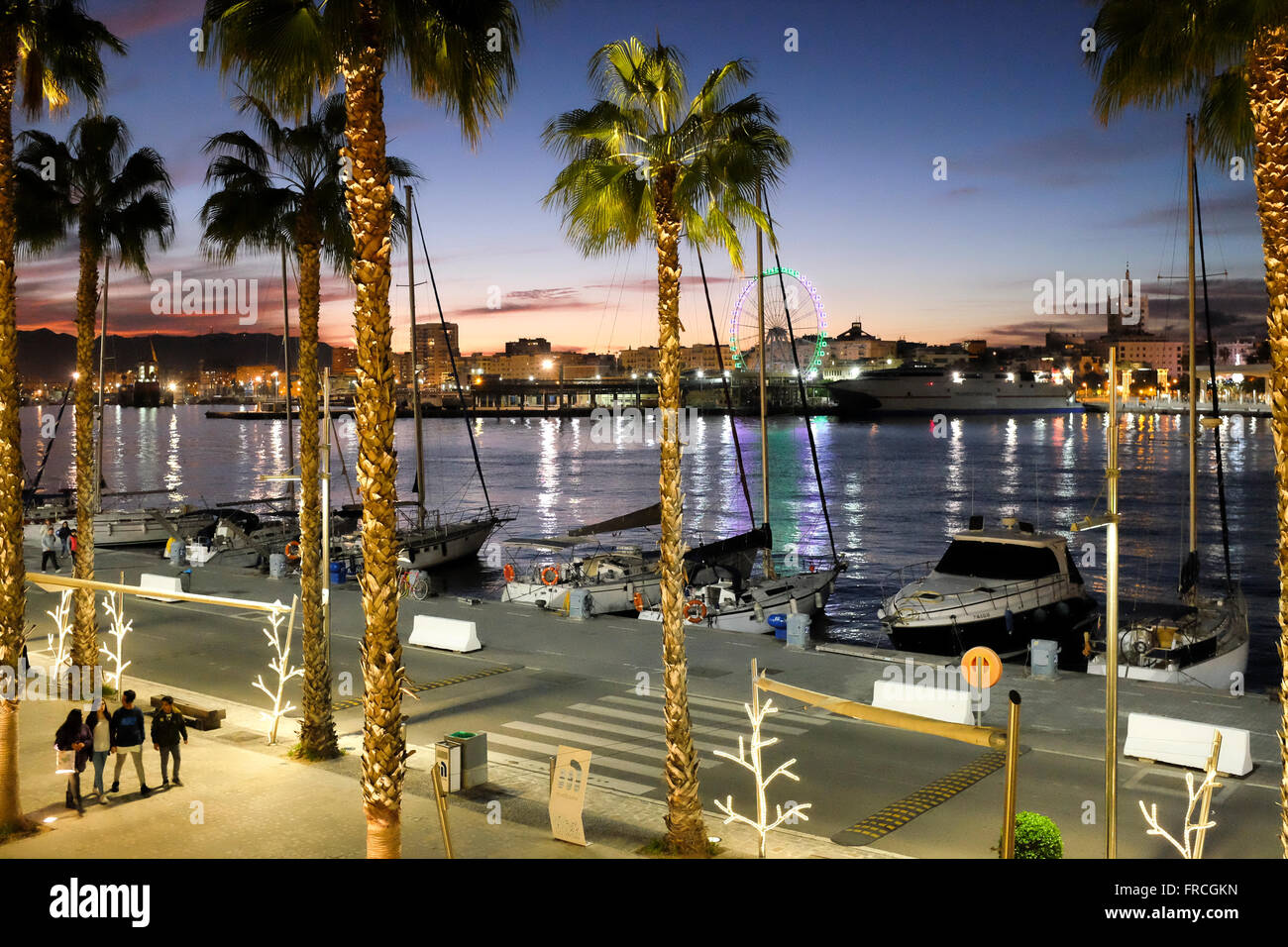 Muelle Uno, Malaga, Spain Stock Photo - Alamy