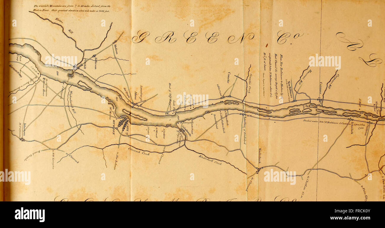 Map of new york 1824 hi-res stock photography and images - Alamy