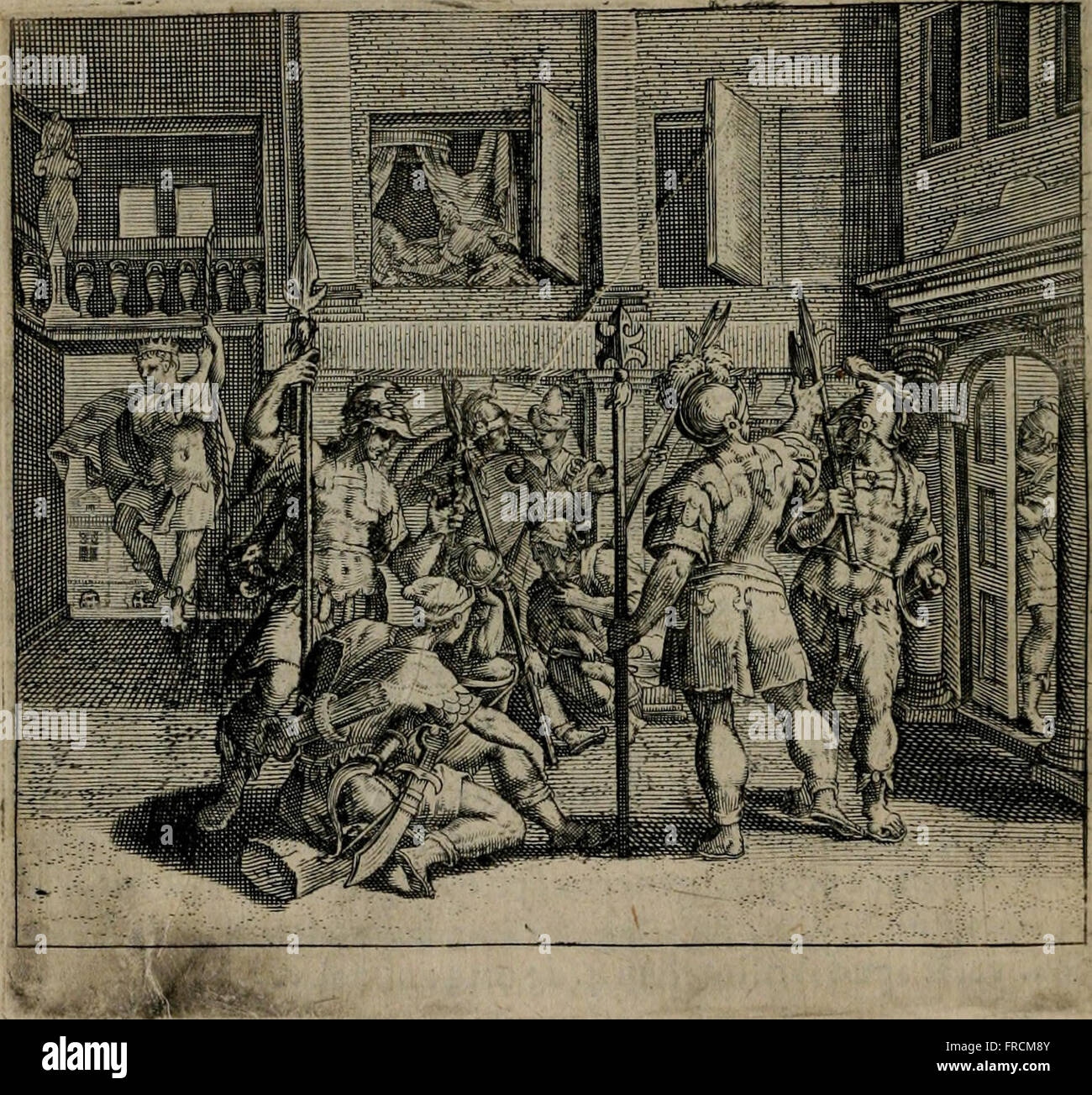 This Latin text focuses on the virtues of King David, depicting him as ...