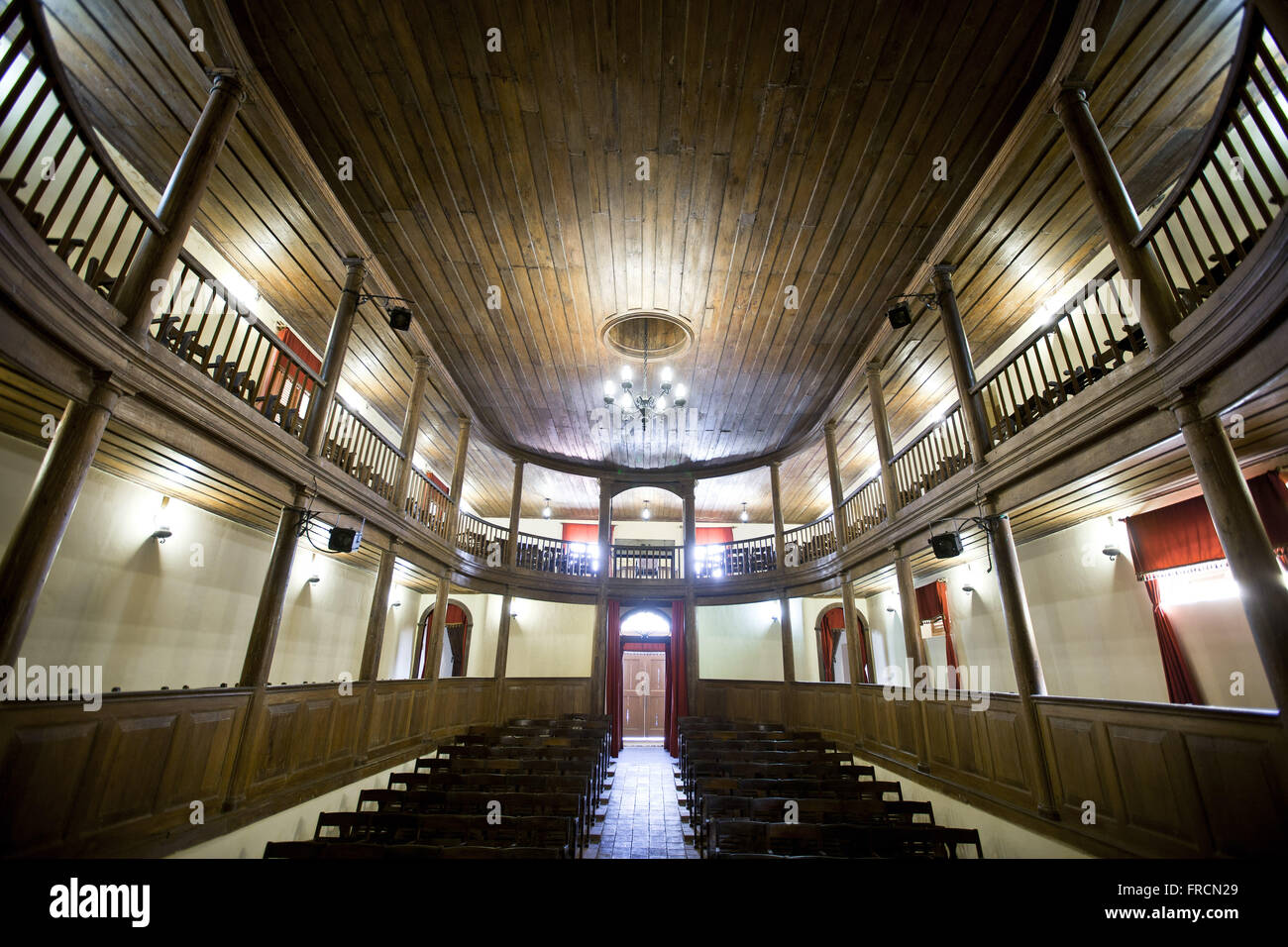 Inside view of the Minerva Theatre in Street President Pessoa ...