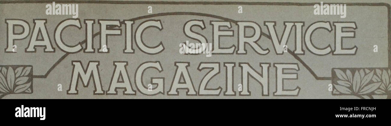 Pacific service magazine (1924 Stock Photo - Alamy