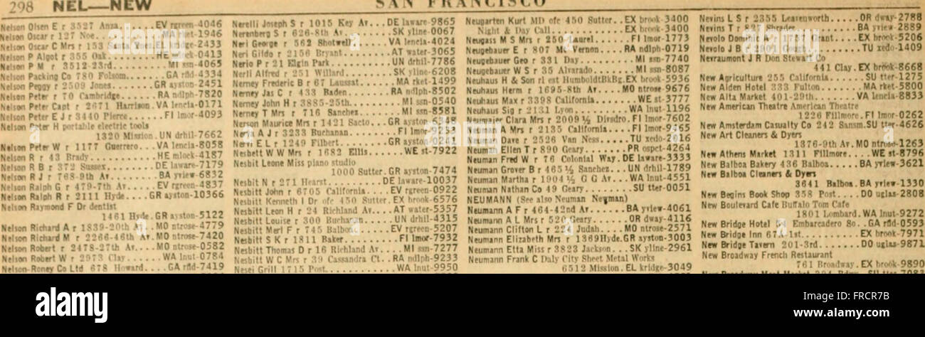 A 1917 telephone directory listing contact information for individuals ...