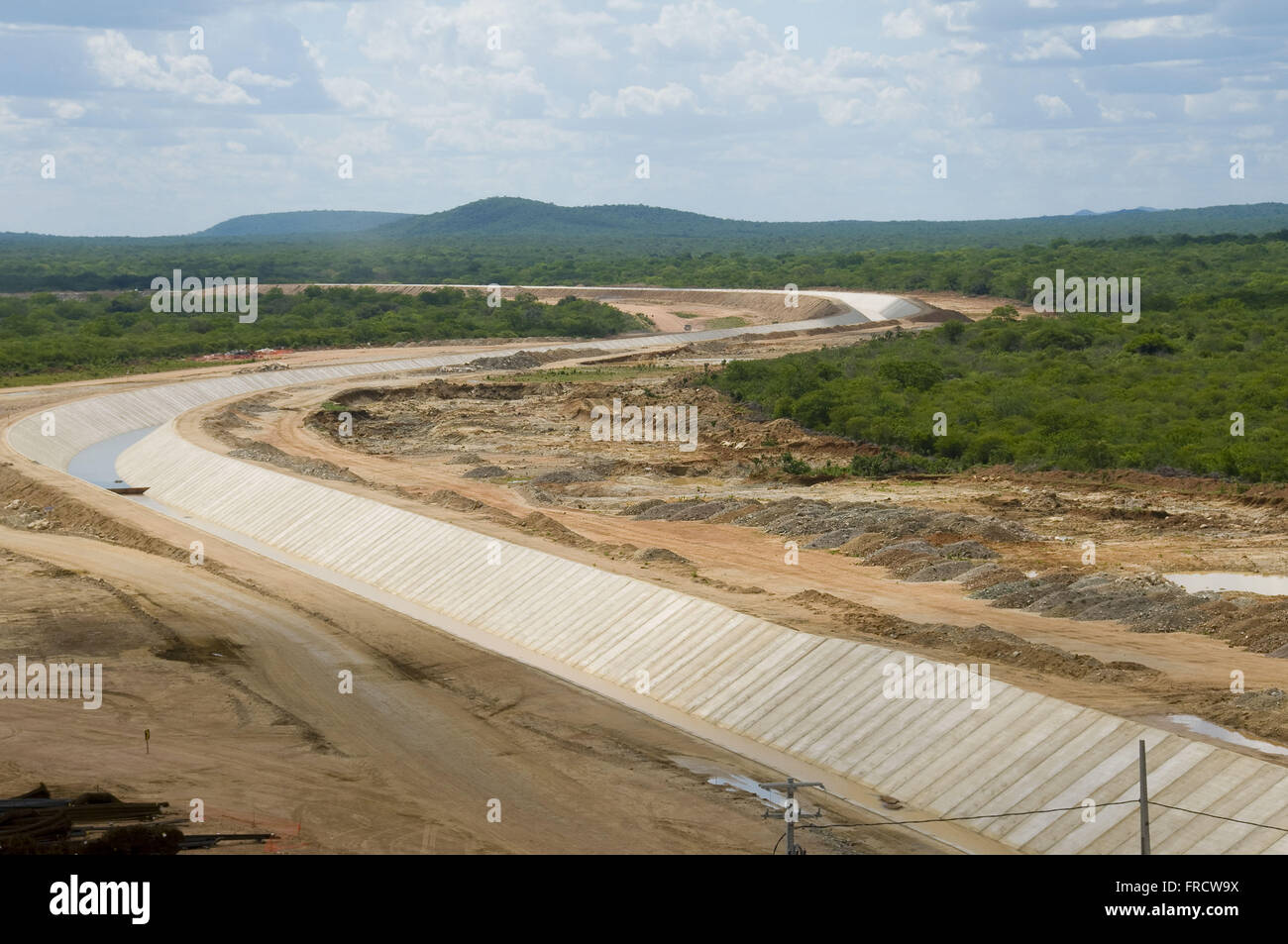 Transposition of the Rio Sao Francisco - Channel Stock Photo - Alamy