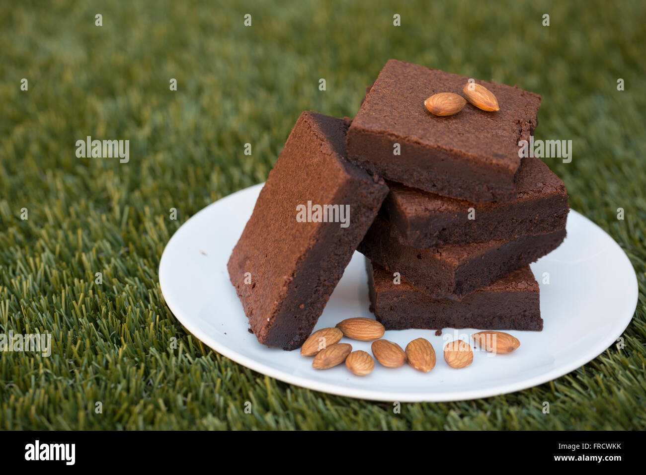 Stack of Brownies Stock Photo - Alamy