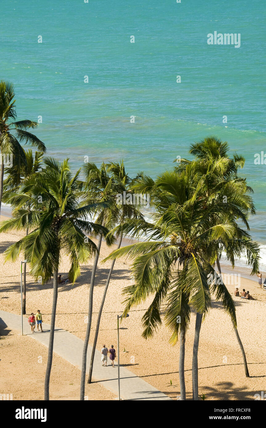 Top view of the Ponta Verde beach city of Maceio Stock Photo - Alamy