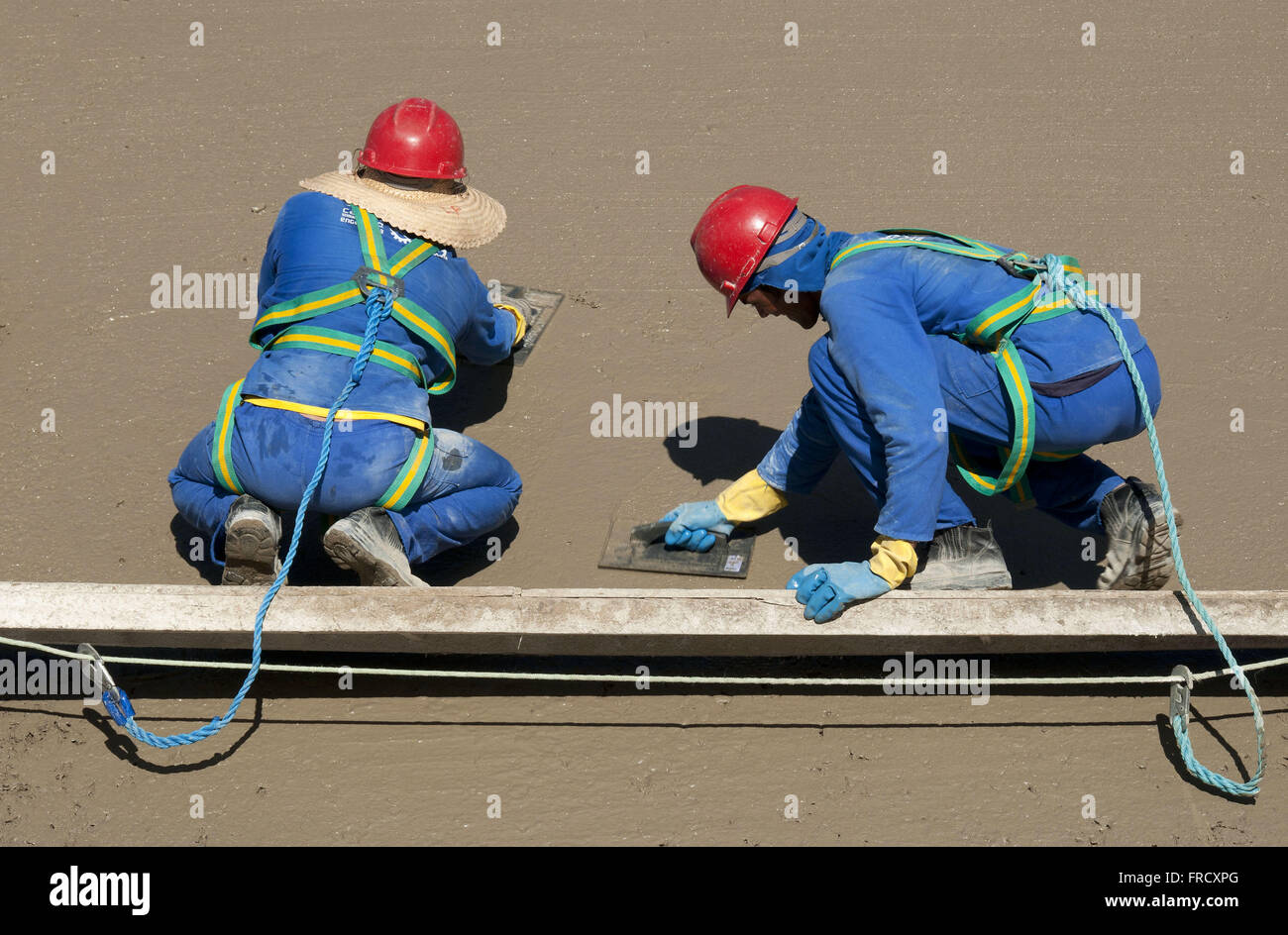 Concreting of the bypass channel of the Rio Sao Francisco Stock Photo ...