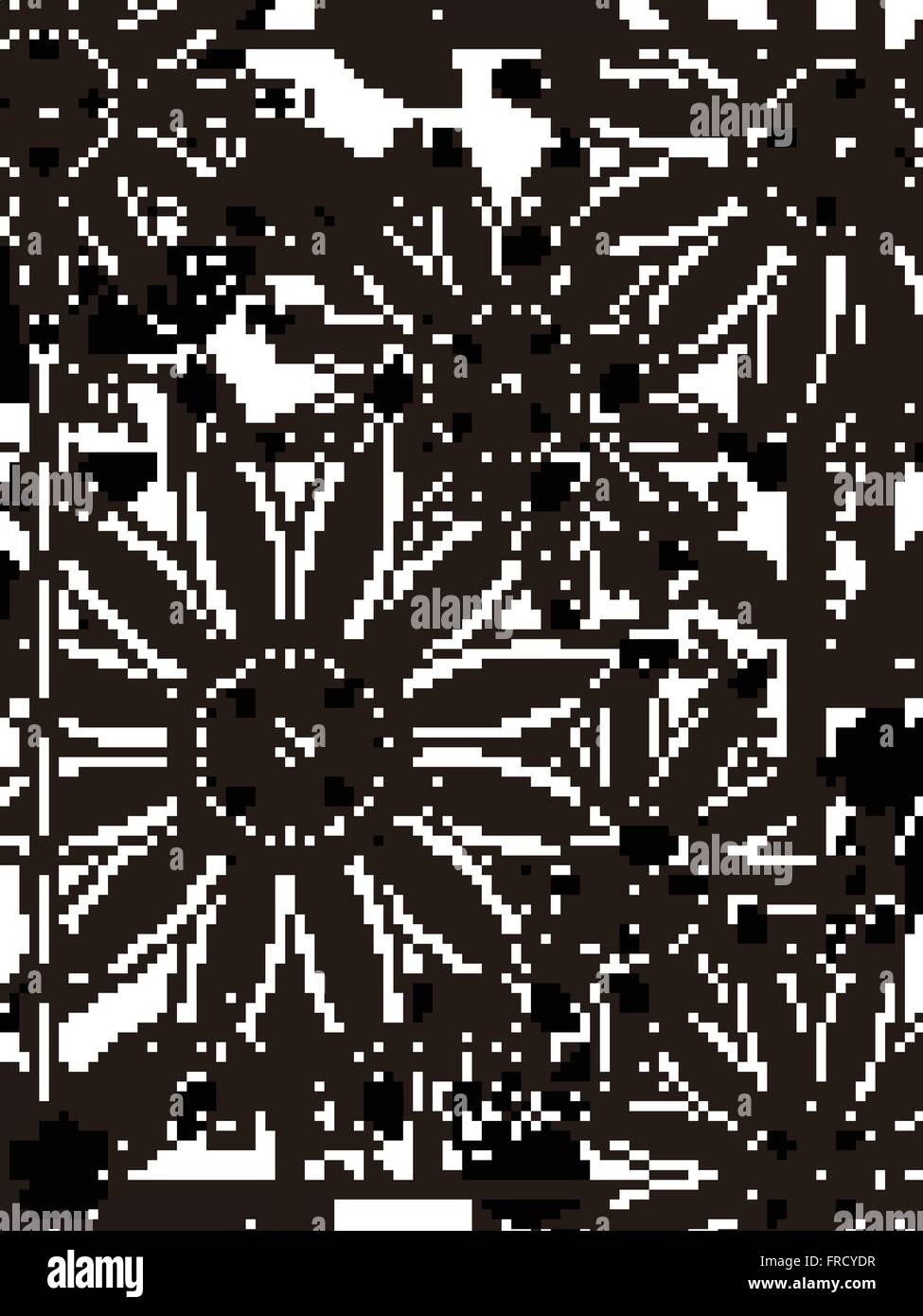 attractive floral coloring page in exquisite line Stock Vector Image ...
